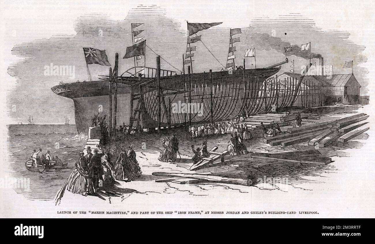 Ship launch 1850s hi-res stock photography and images - Alamy