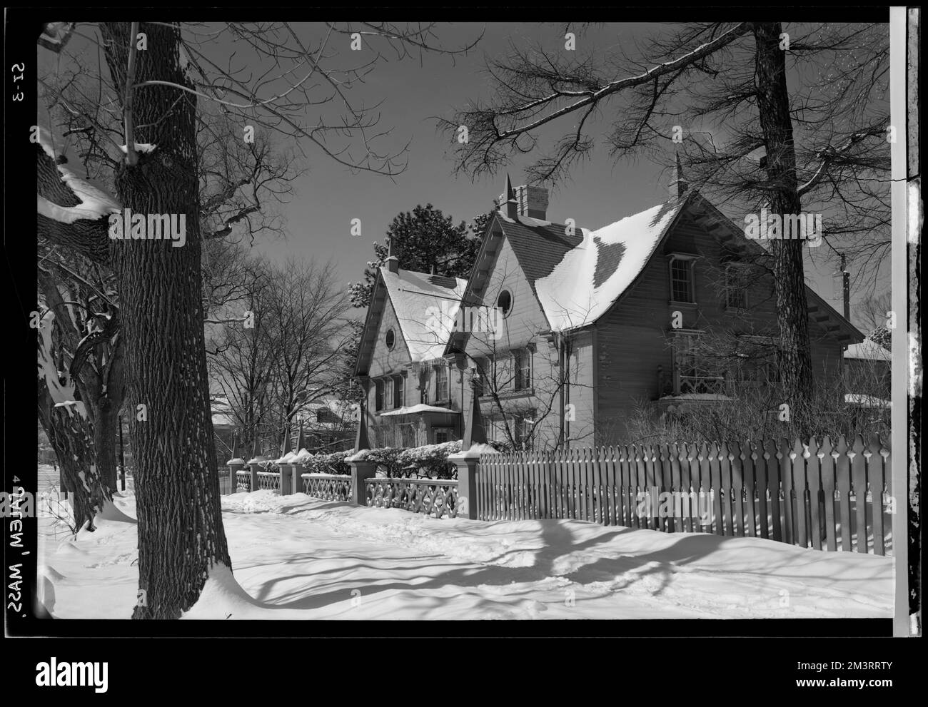 Salem, Pickering House, snow , Architecture, Dwellings, Snow. Samuel ...