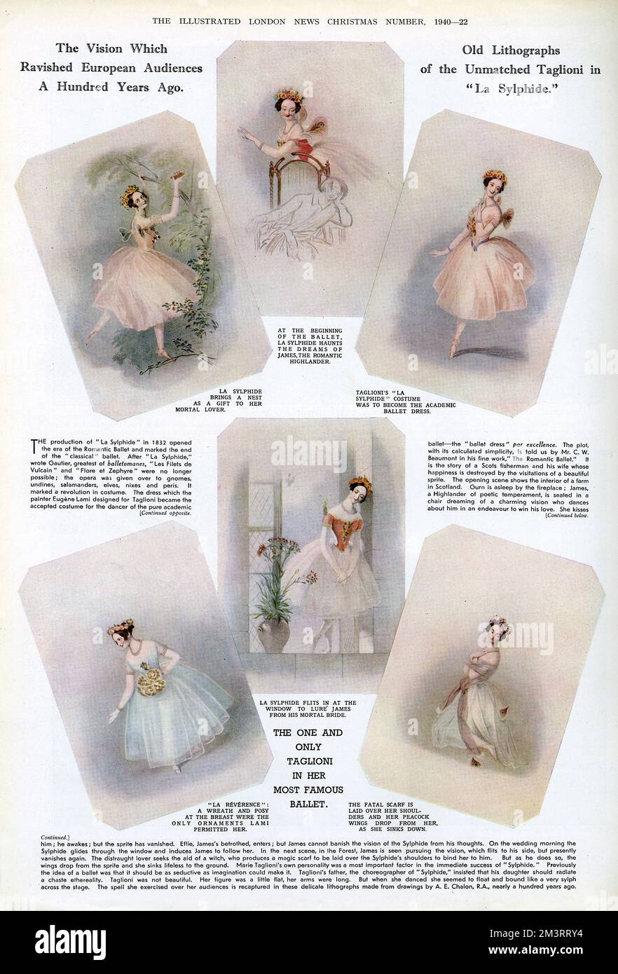 Marie taglioni la sylphide hi-res stock photography and images - Alamy