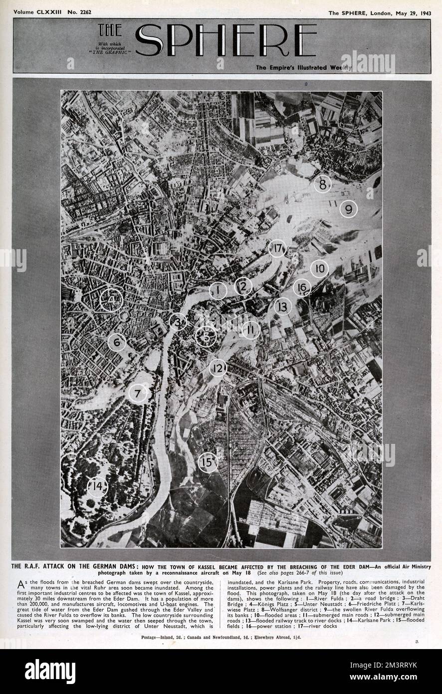 Sphere cover - The Dambusters raid on German dams Stock Photo - Alamy