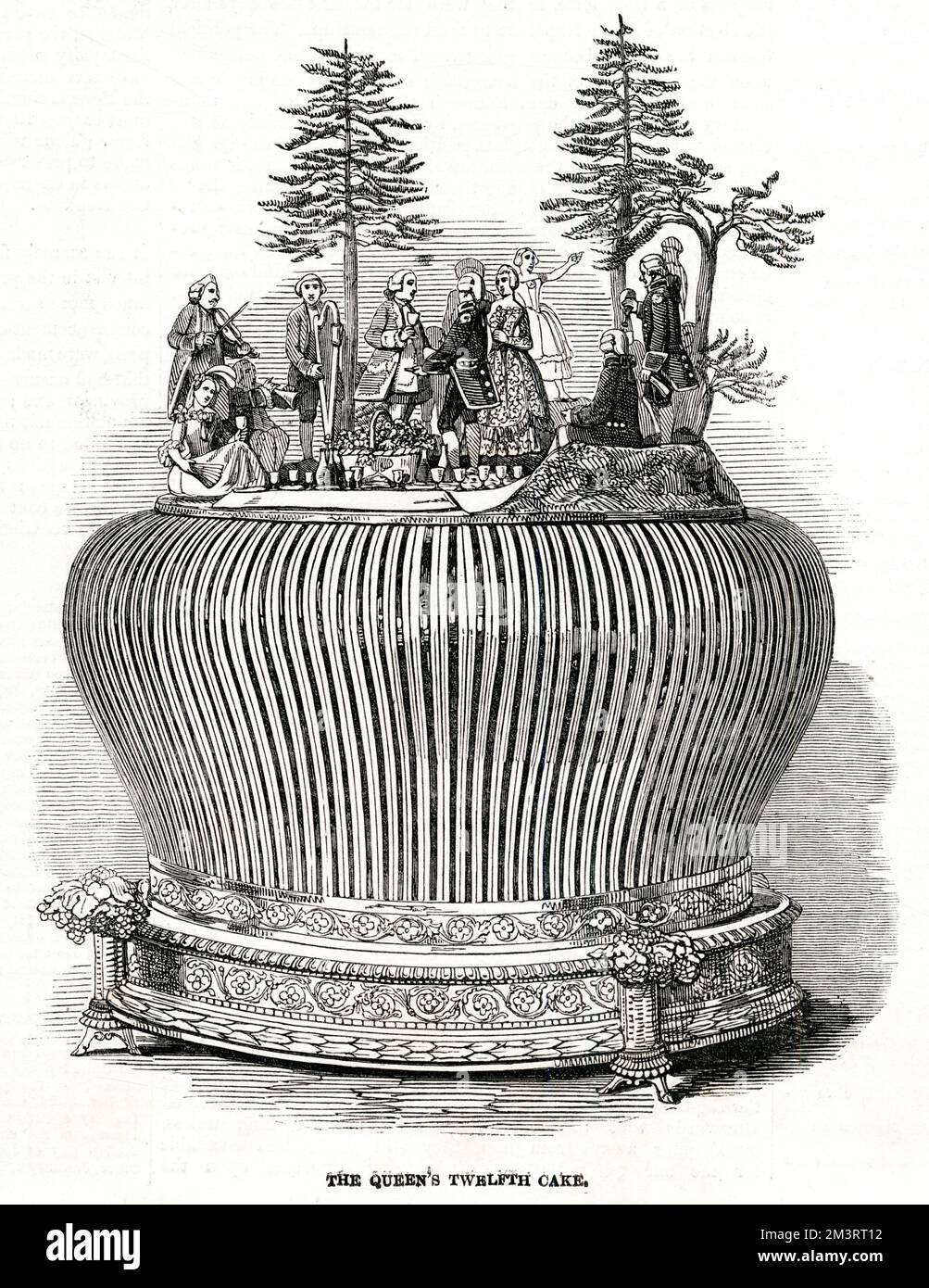 Queen Victoria's twelfth cake 1849 Stock Photo - Alamy