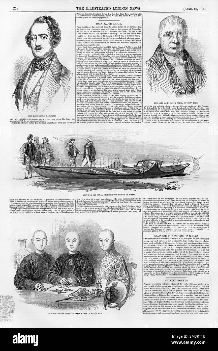 Illustrated london news 1848 hi-res stock photography and images - Alamy