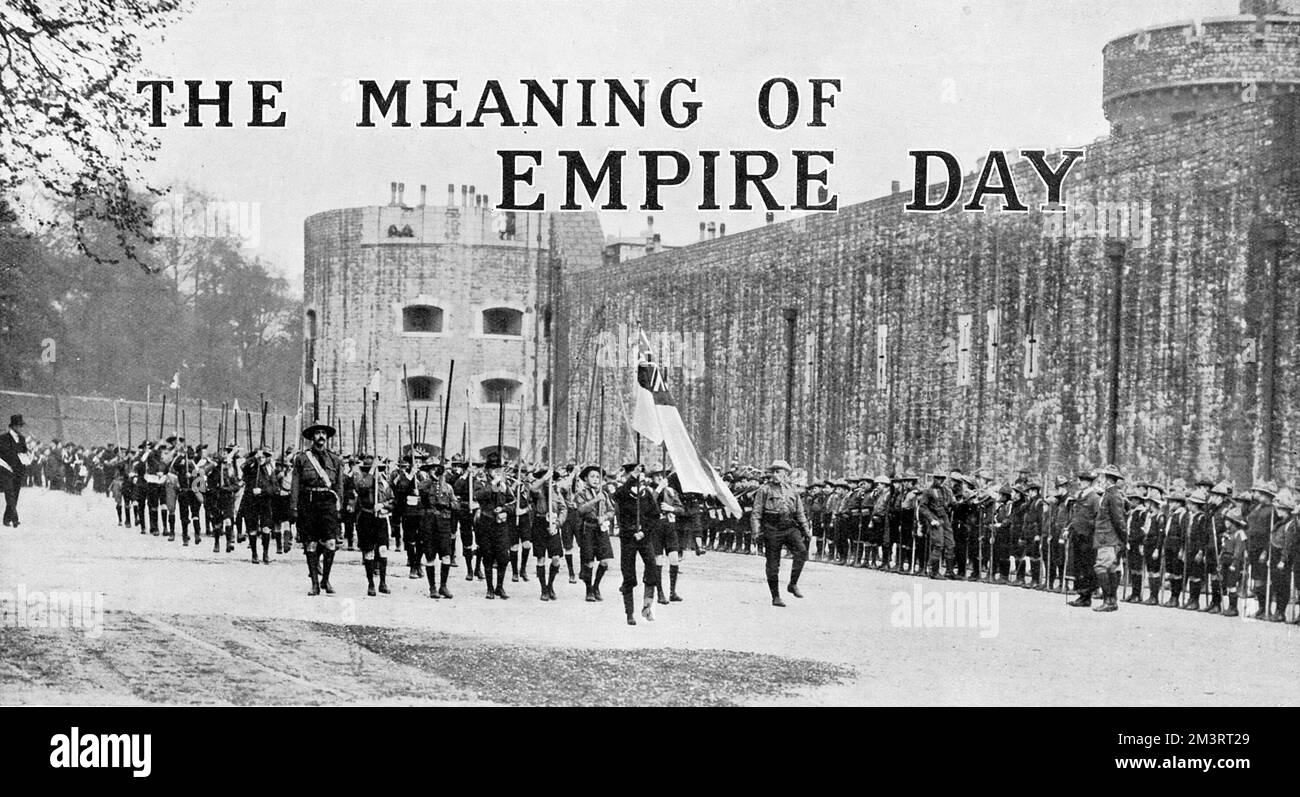 Empire Day - Union Jack sent from England to Australia Stock Photo - Alamy