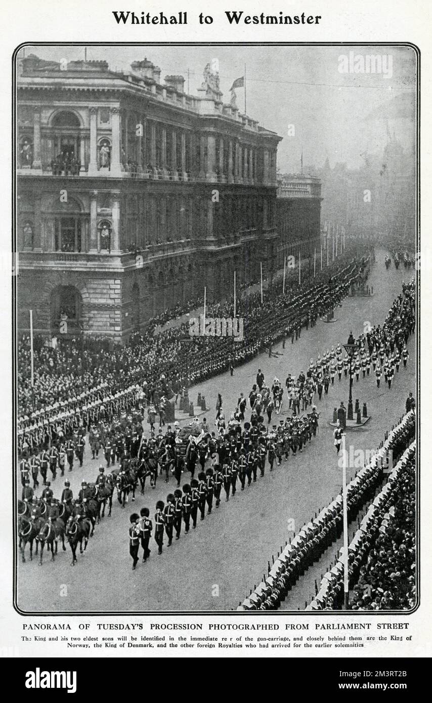 Funeral procession of King Edward VII 1910 Stock Photo - Alamy