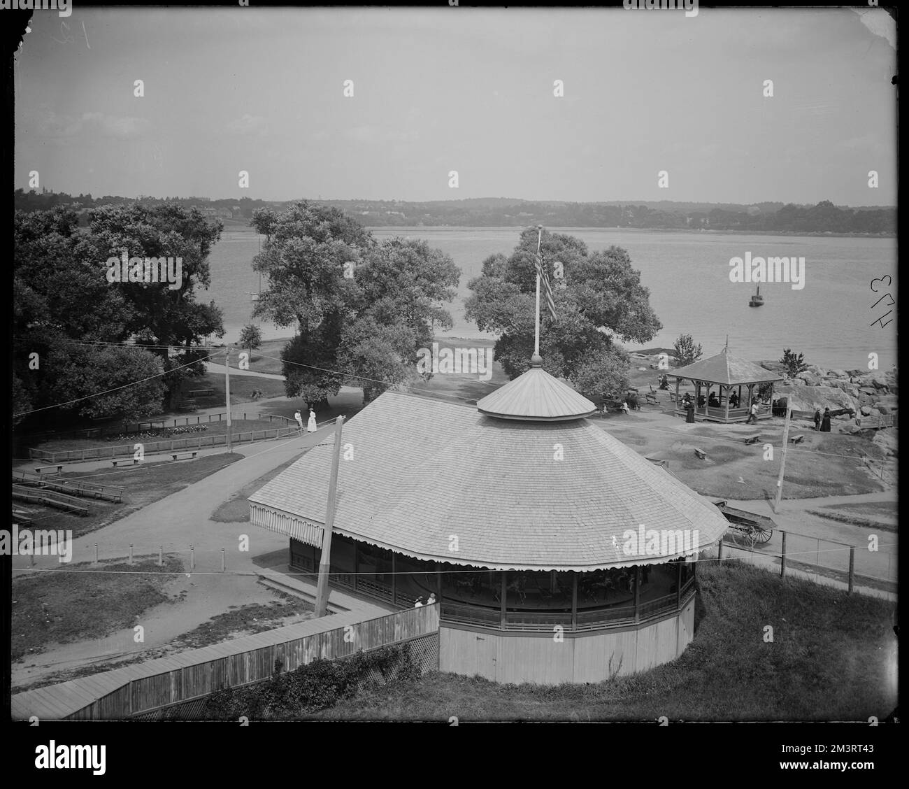 Salem, Salem Willows from top of pavilion, views , Capes Coasts, Merry ...