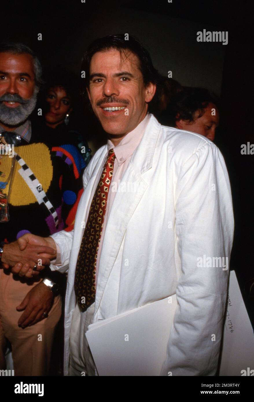 Peter Max at the opening of an exhibit of Max's art at Circle Fine Arts ...