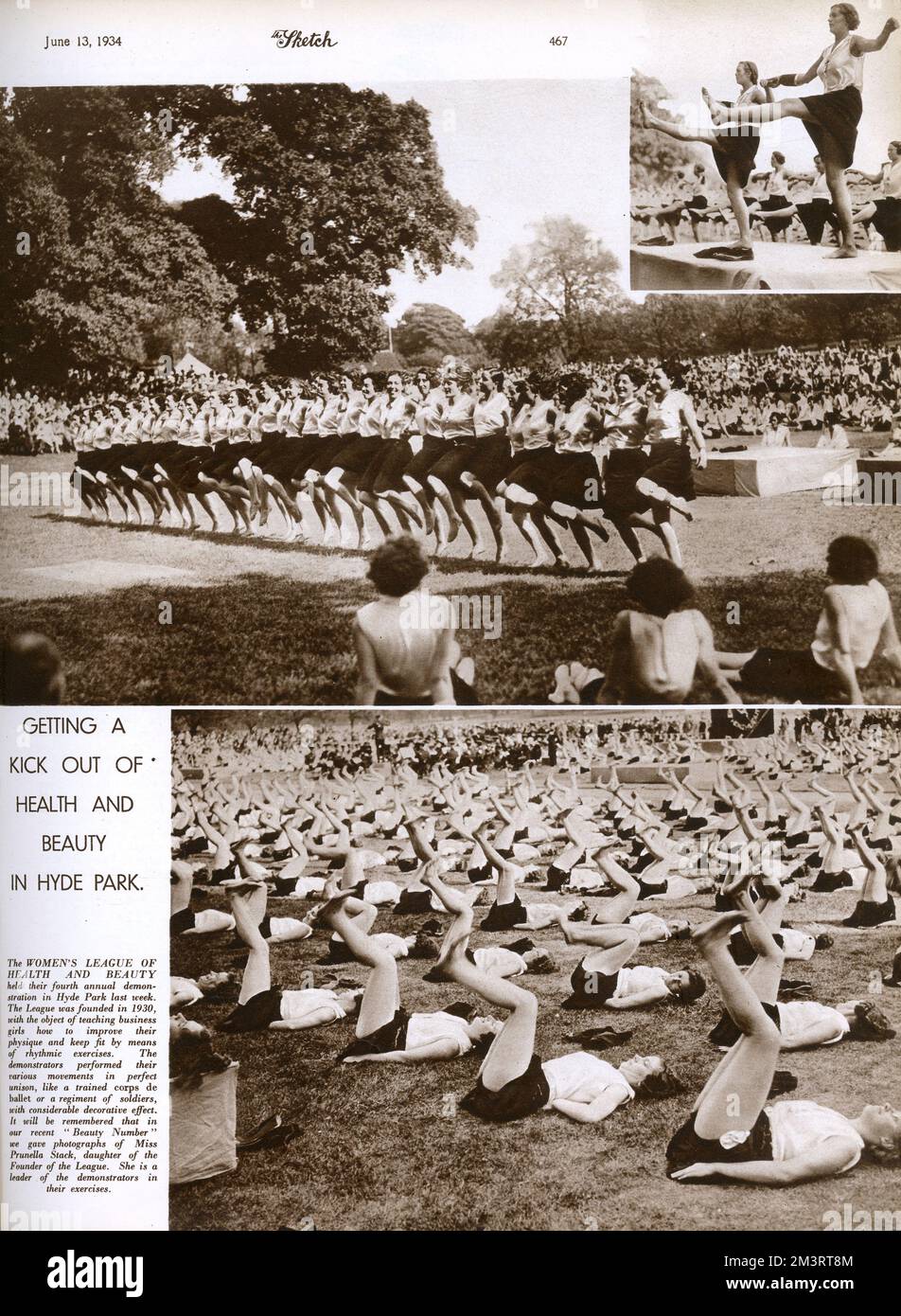League of Health & Beauty demonstration in Hyde Park Stock Photo - Alamy