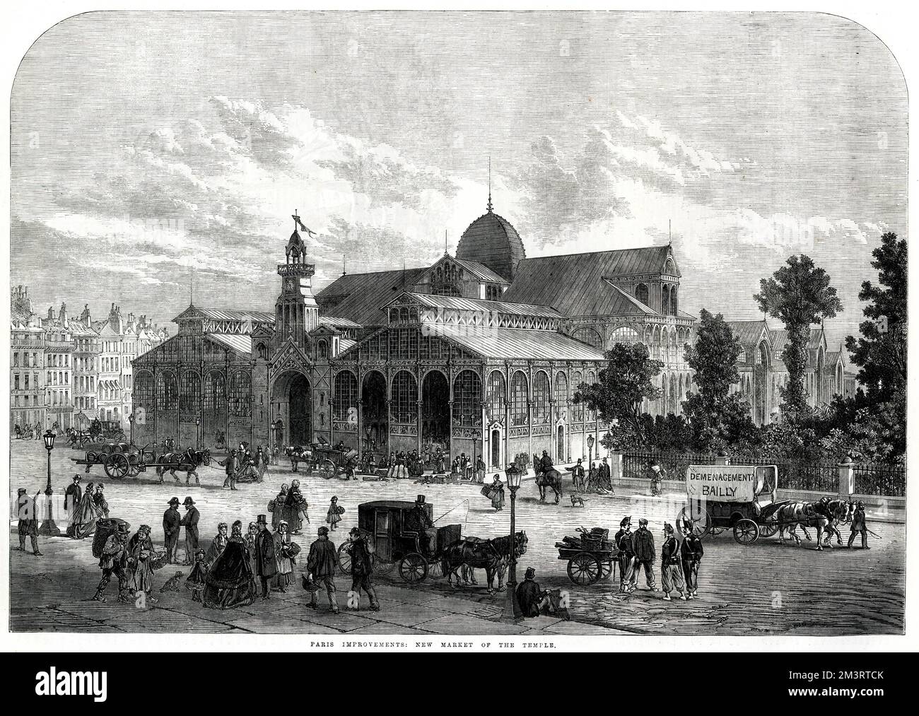 Paris market 19th century hi-res stock photography and images - Alamy