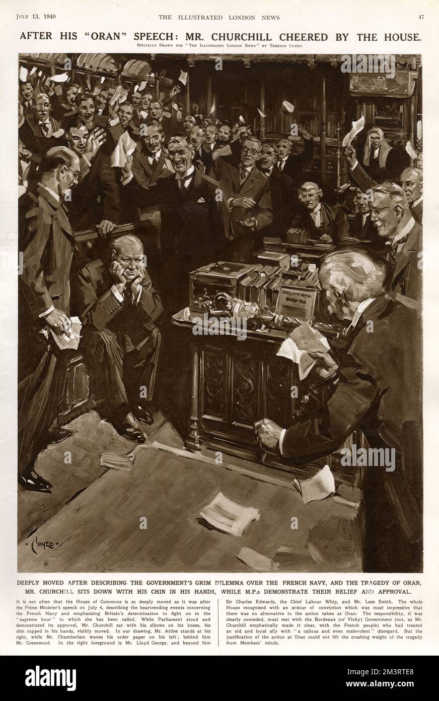 Winston churchill speech 1940 hi-res stock photography and images - Alamy