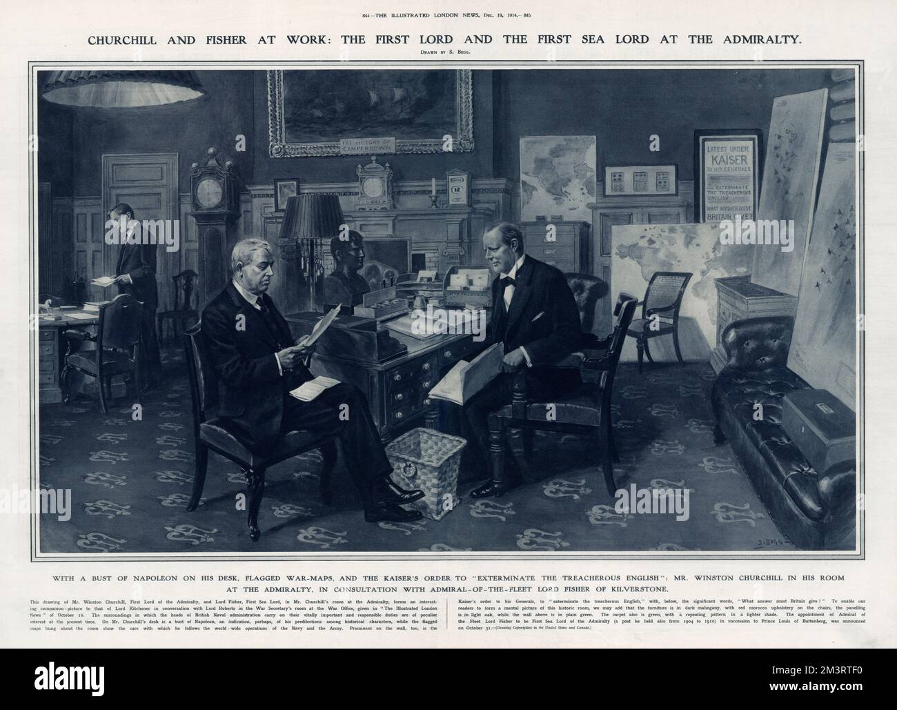 War Office in War Secretary of Wars Room Stock Photo - Alamy