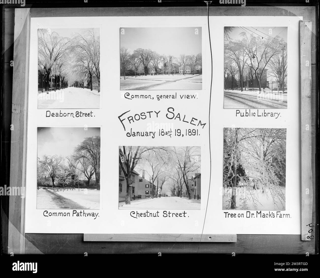 Salem, six snow scenes of Salem from winter from 1891, views , Cities ...