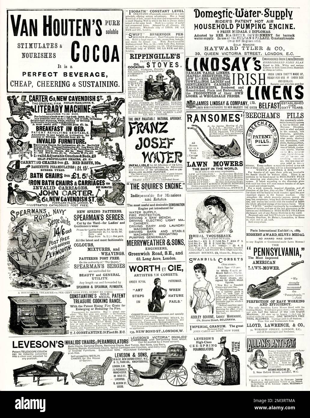 Irish advert victorian hi-res stock photography and images - Alamy