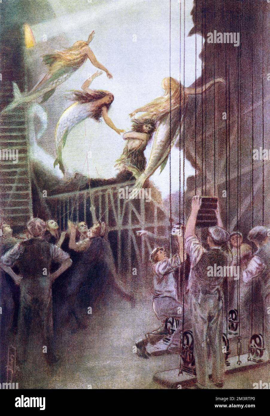 Stage effects at Covent Garden for Das Rheingold Stock Photo - Alamy