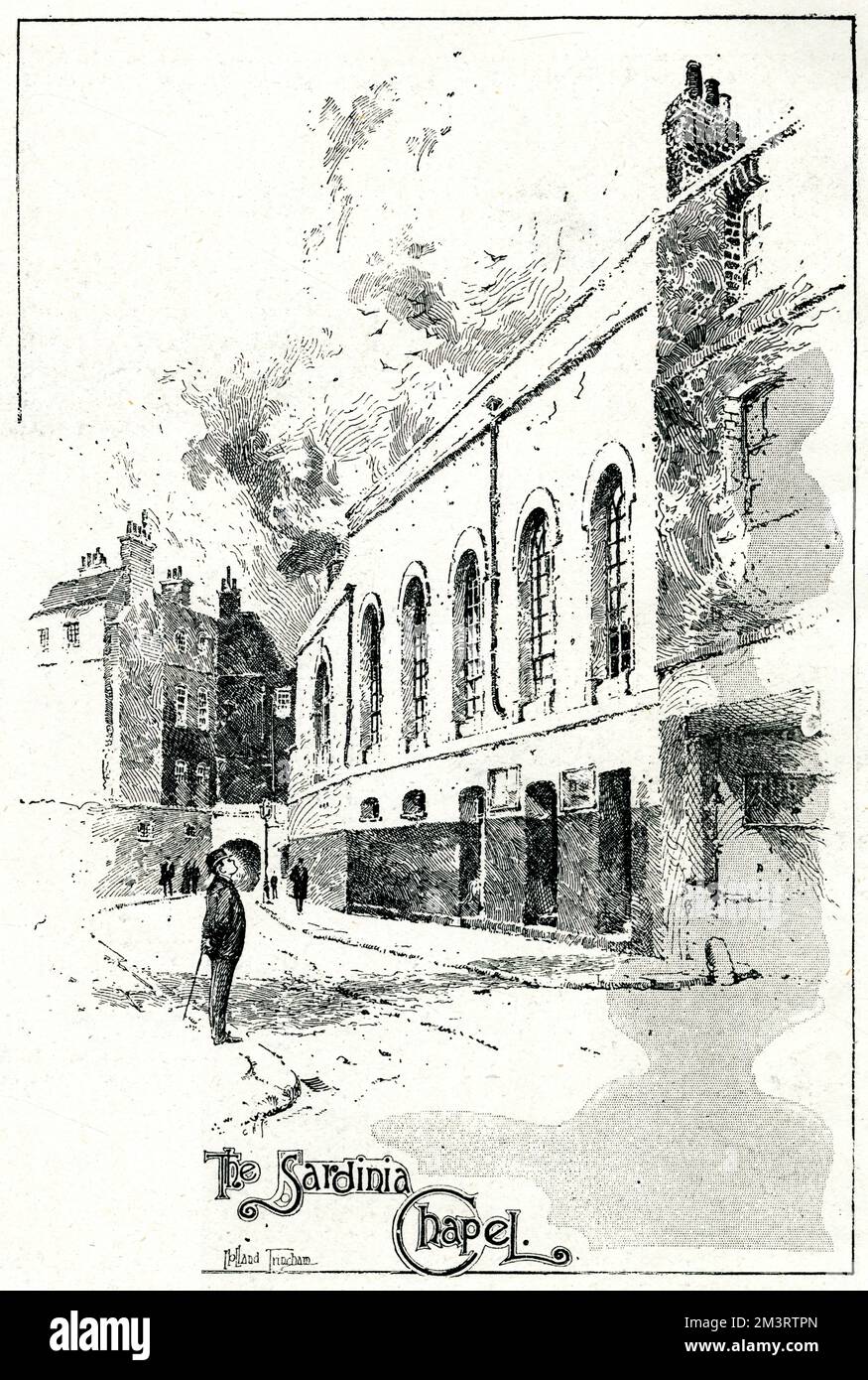 Exterior of the Sardinian Chapel, 1897 Stock Photo - Alamy