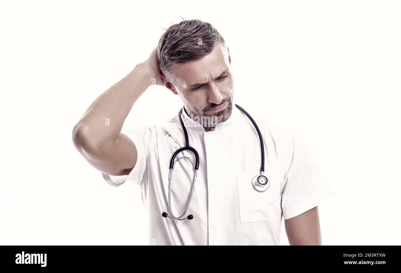 how to deal problem. physician or nurse in hospital. medicine concept ...