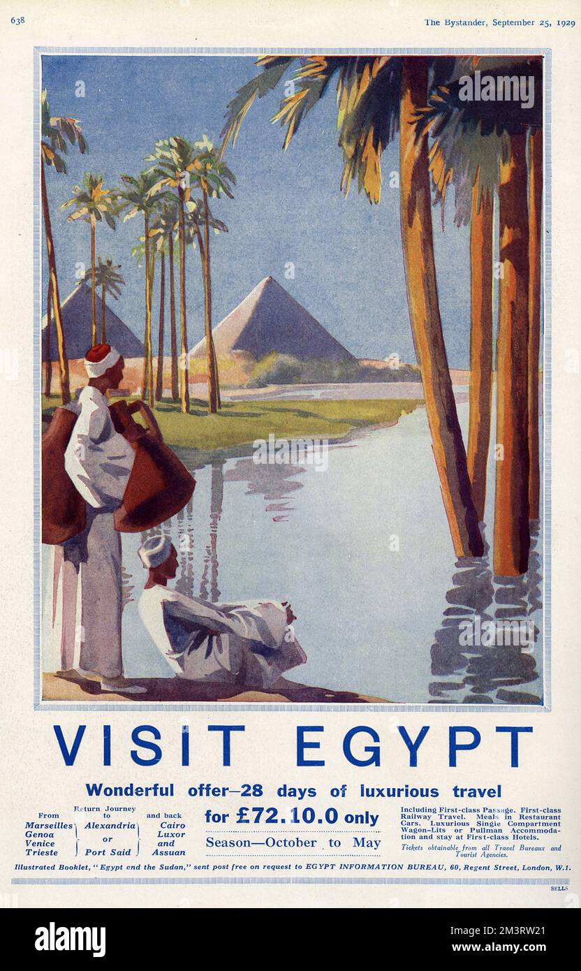 Visit Egypt advertisement Stock Photo - Alamy