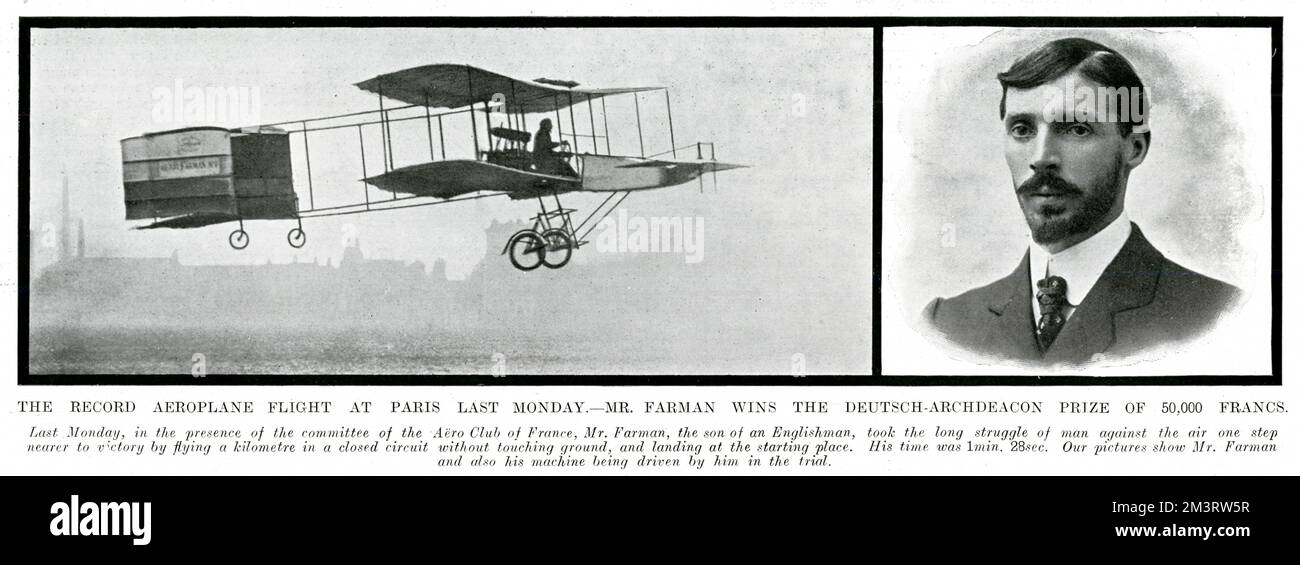Farman 1908 hi-res stock photography and images - Alamy