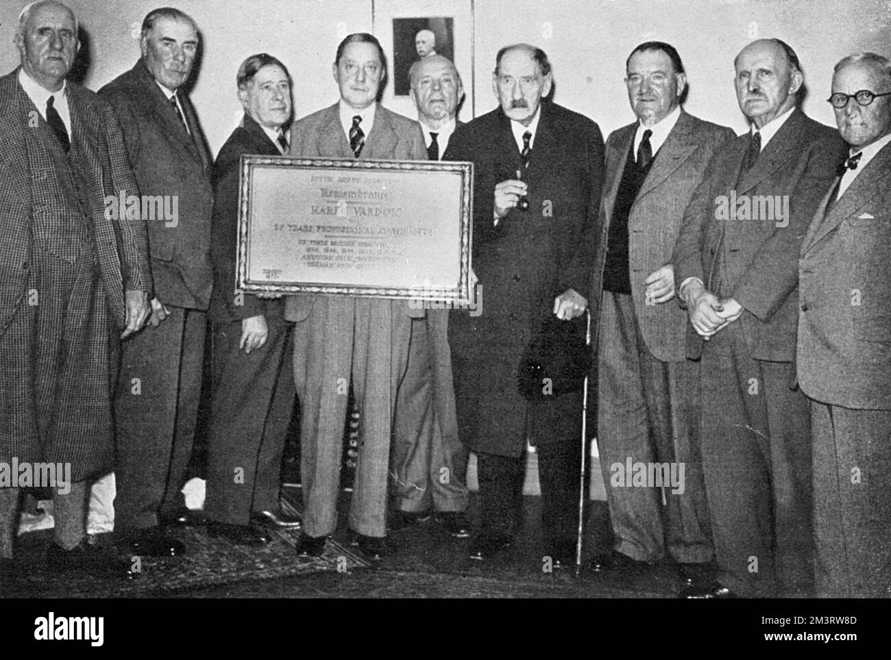 Unveiling of a plaque to the late Harry Vardon Stock Photo - Alamy