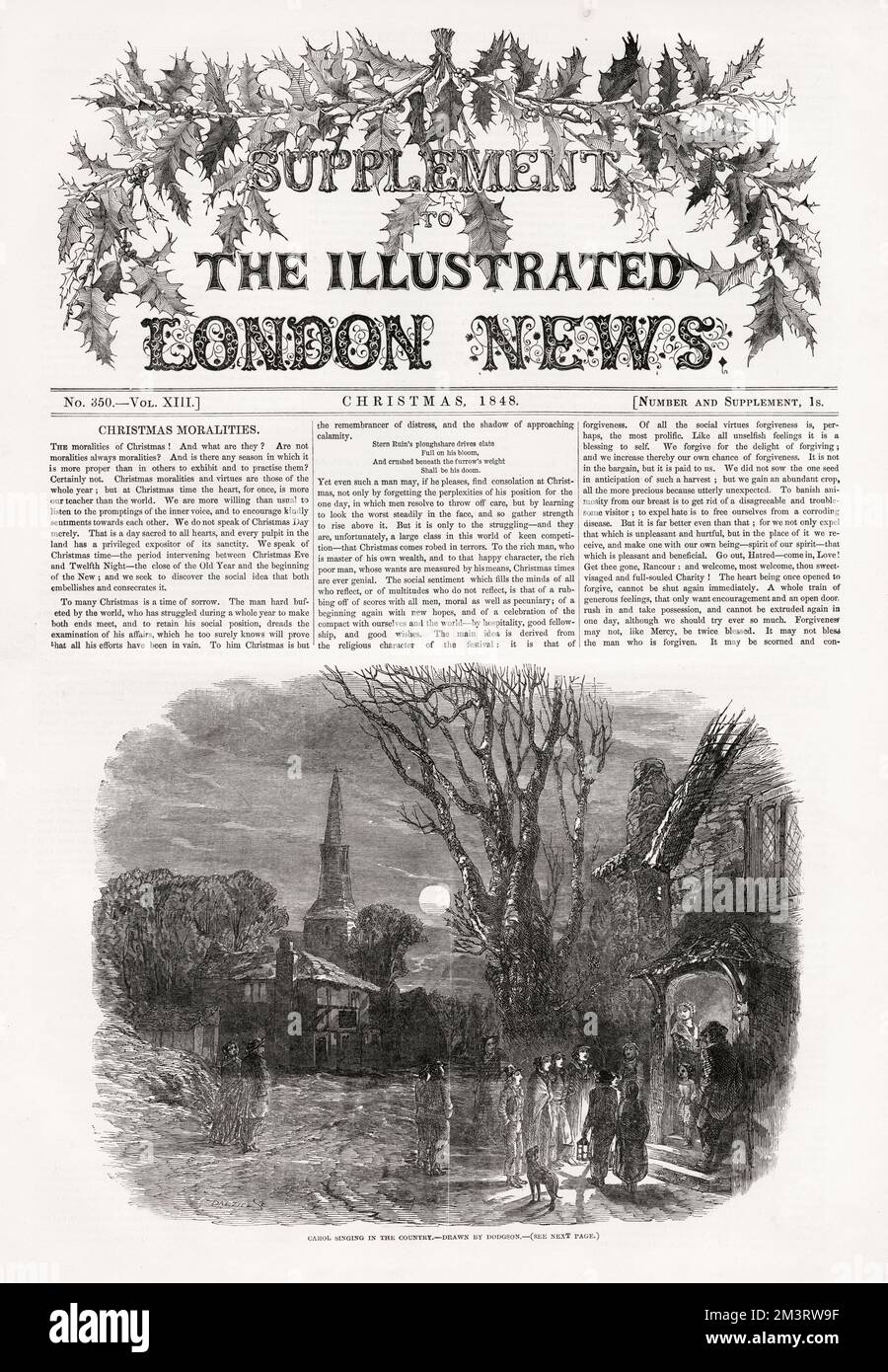 Illustrated London News Christmas supplement 1848 Stock Photo - Alamy
