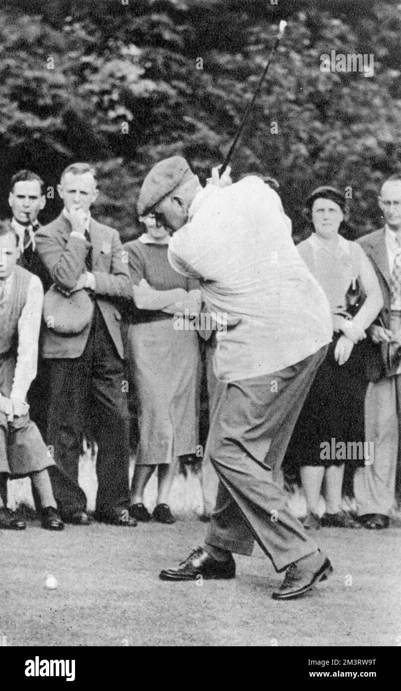 Golfer James Braid Mid Back Swing Stock Photo - Alamy