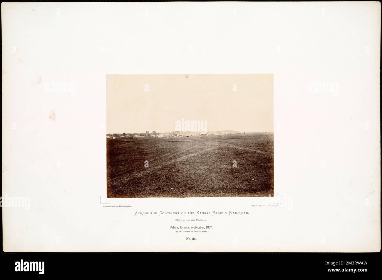 Salina, Kansas, September, 1867, 185 miles west of Missouri River ...