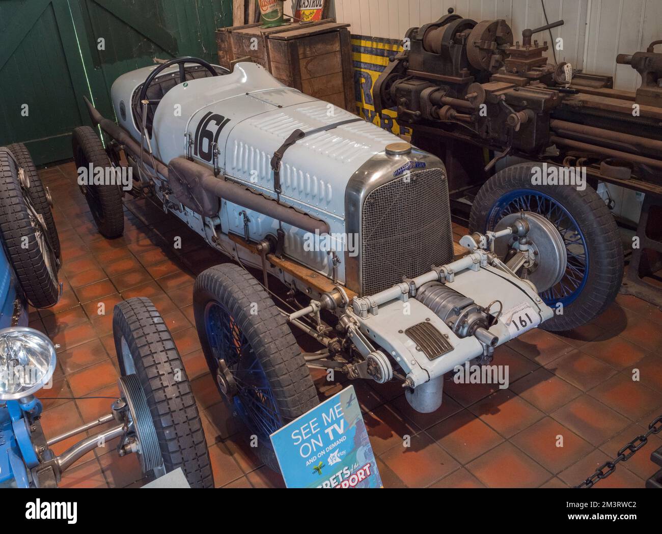 A 1925 Halford Special racing car in the Grand Prix Exhibition ...