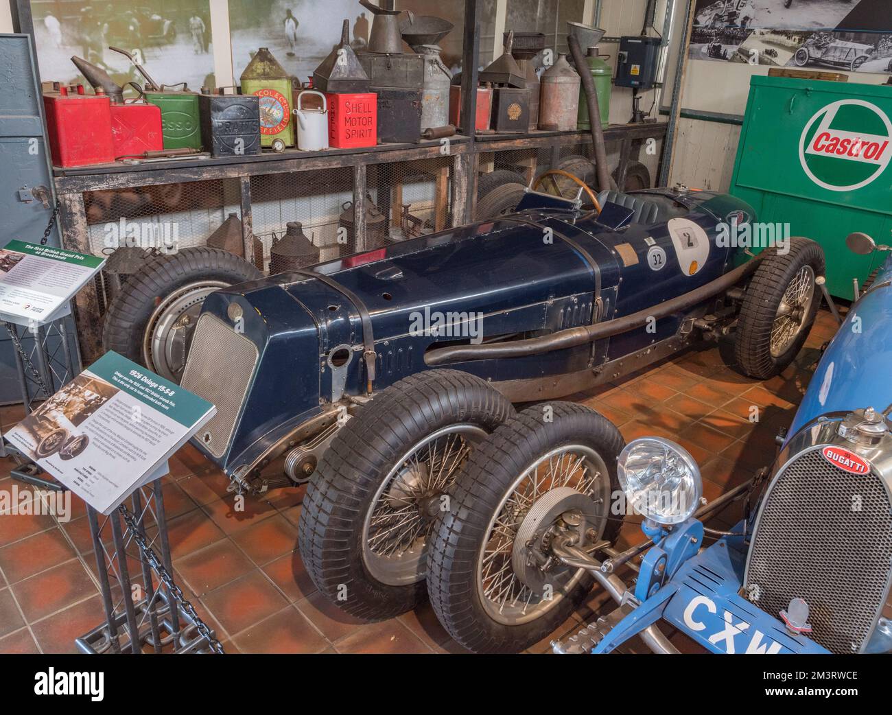 The 1926 Delage 15-S-8 on display in the Grand Prix Exhibition ...