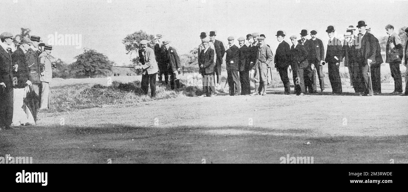 Golfer James Braid at the PGA on Romford Links Stock Photo - Alamy