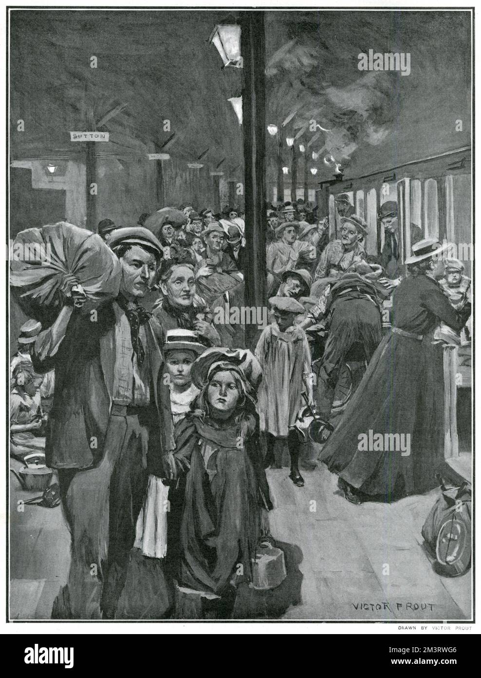 Hop-picking season in Kent 1901 Stock Photo - Alamy