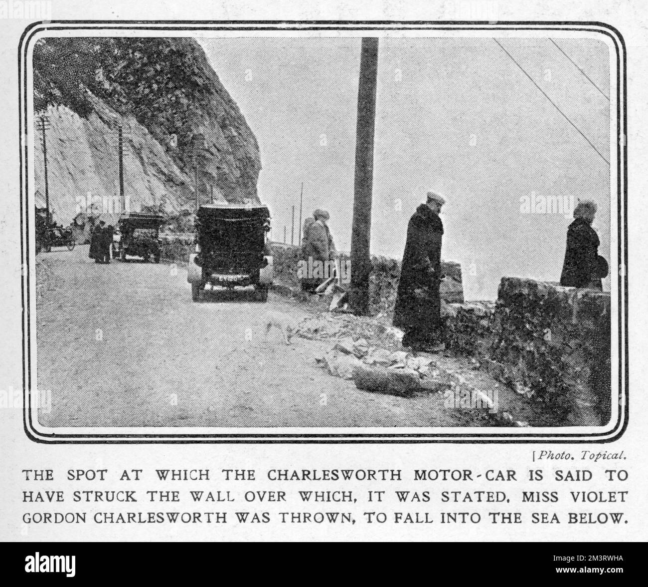 Violet 'Gordon' Charlesworth: site of the crash Stock Photo - Alamy