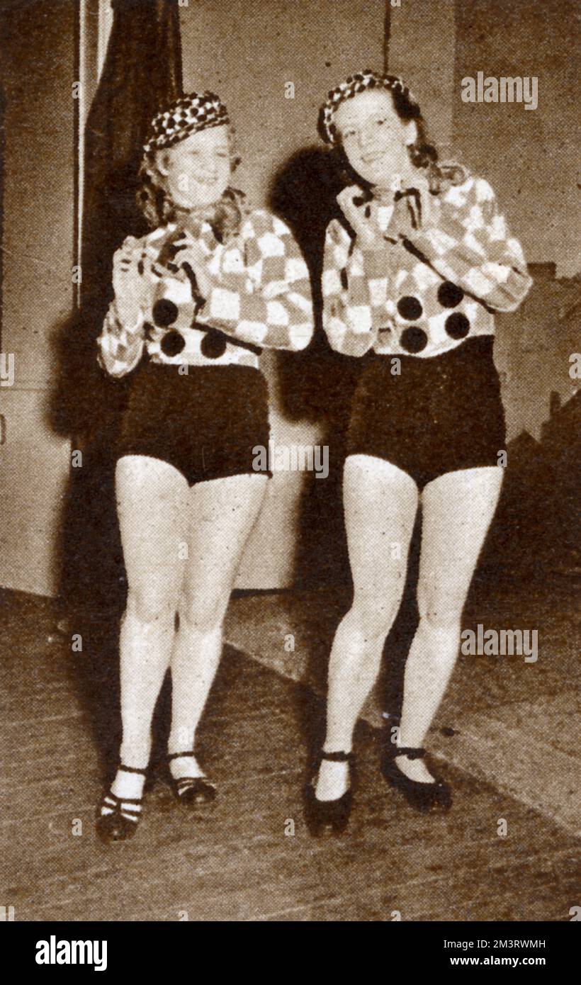 Miss Kristin Gudmundsdottir and Miss Svava Jons tap-dancing Stock Photo ...