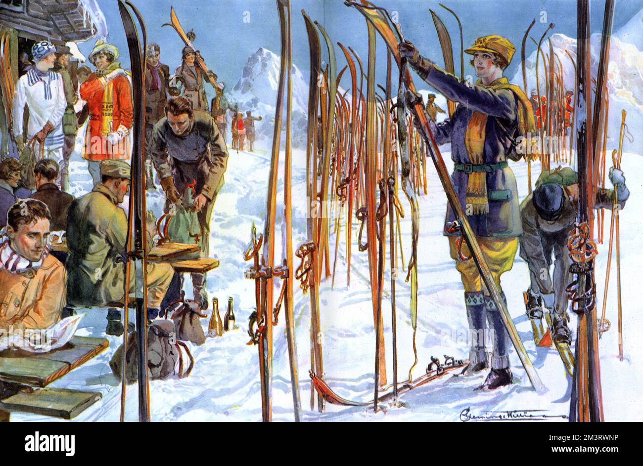 The Ski Forest by Fleming Williams Stock Photo - Alamy