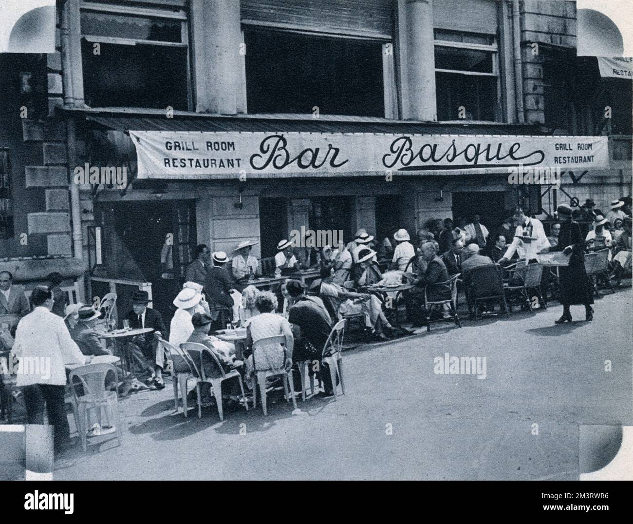 Bar Basque at Biarritz, 1934 Stock Photo - Alamy