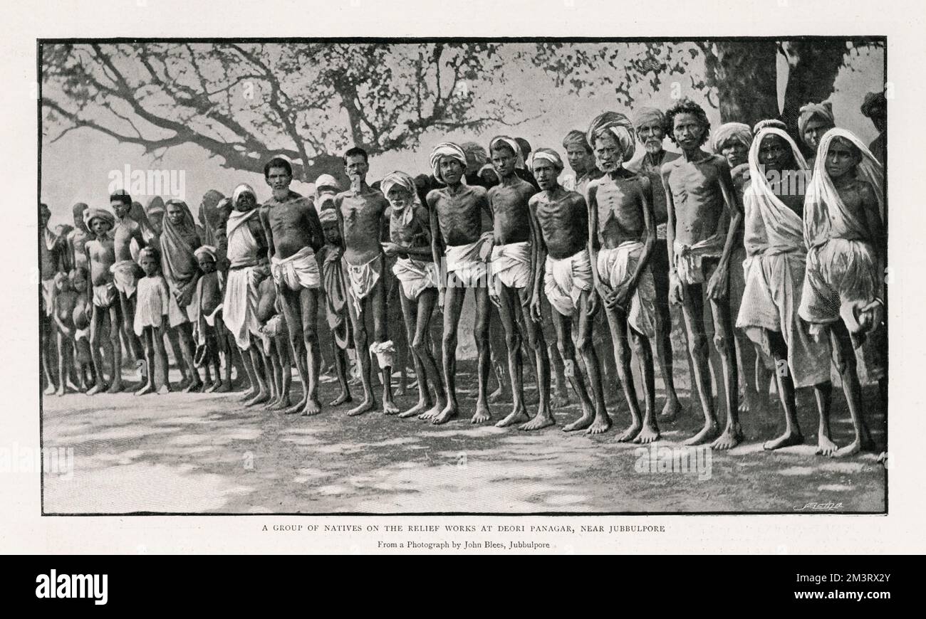 Famine in India, 1897 Stock Photo - Alamy