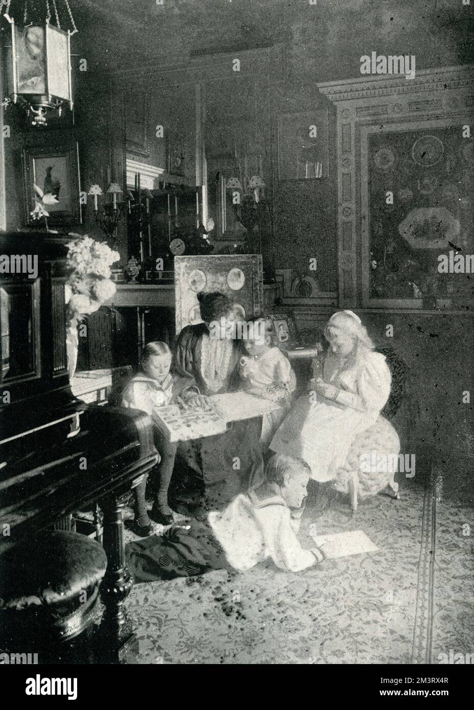 Princess Beatrice (Princess Henry of Battenberg) (1857-1944) with her ...