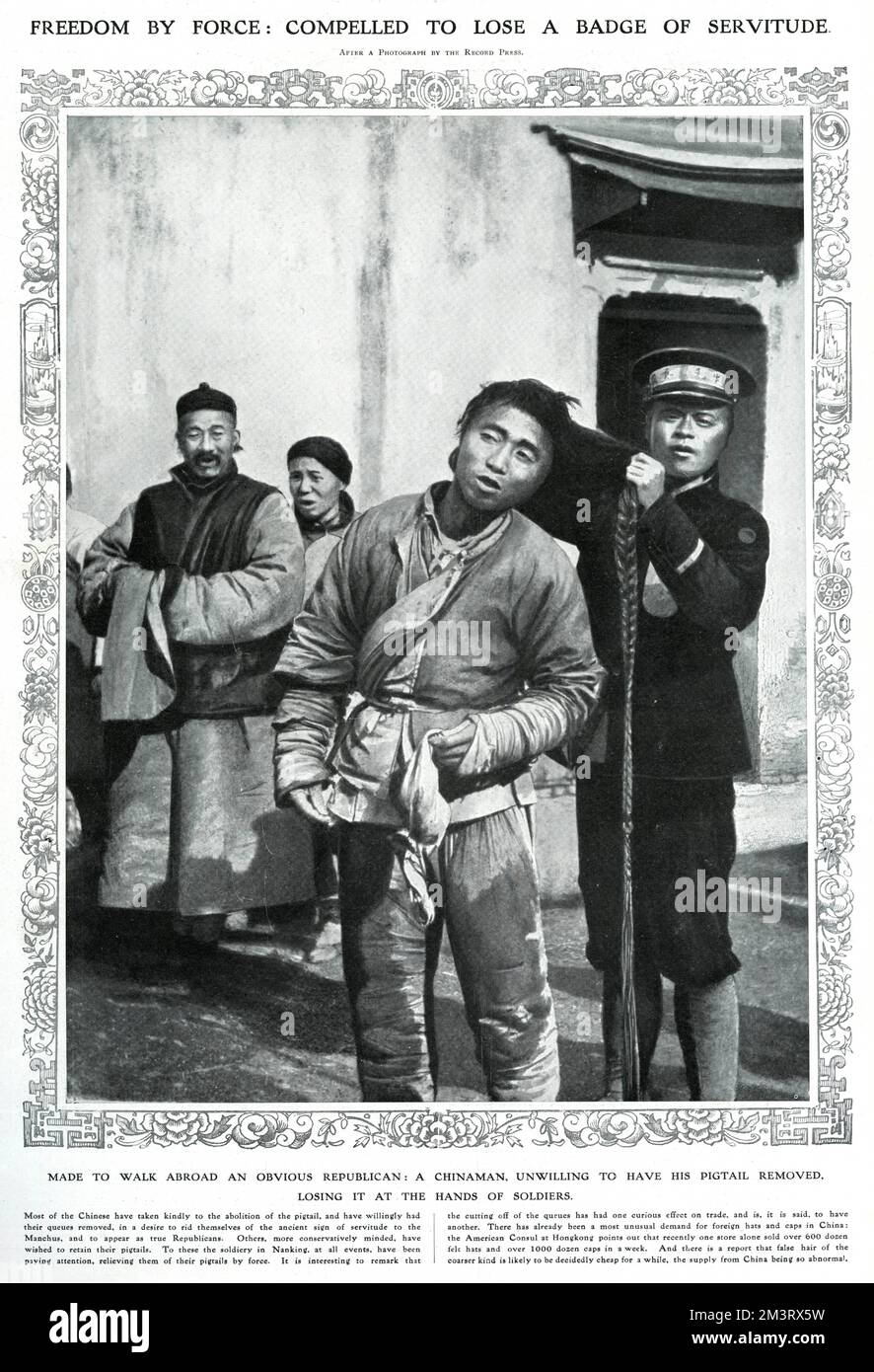 Queue chinese hair hi-res stock photography and images - Alamy