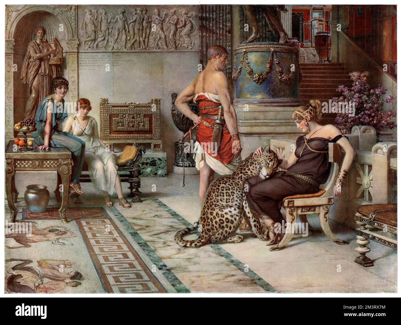 A Present from Caesar by Fortunino Matania Stock Photo - Alamy