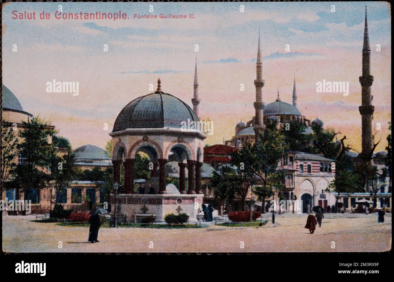 Salut de Constantinople. Fontaine Guillaume II , Fountains, Mosques ...