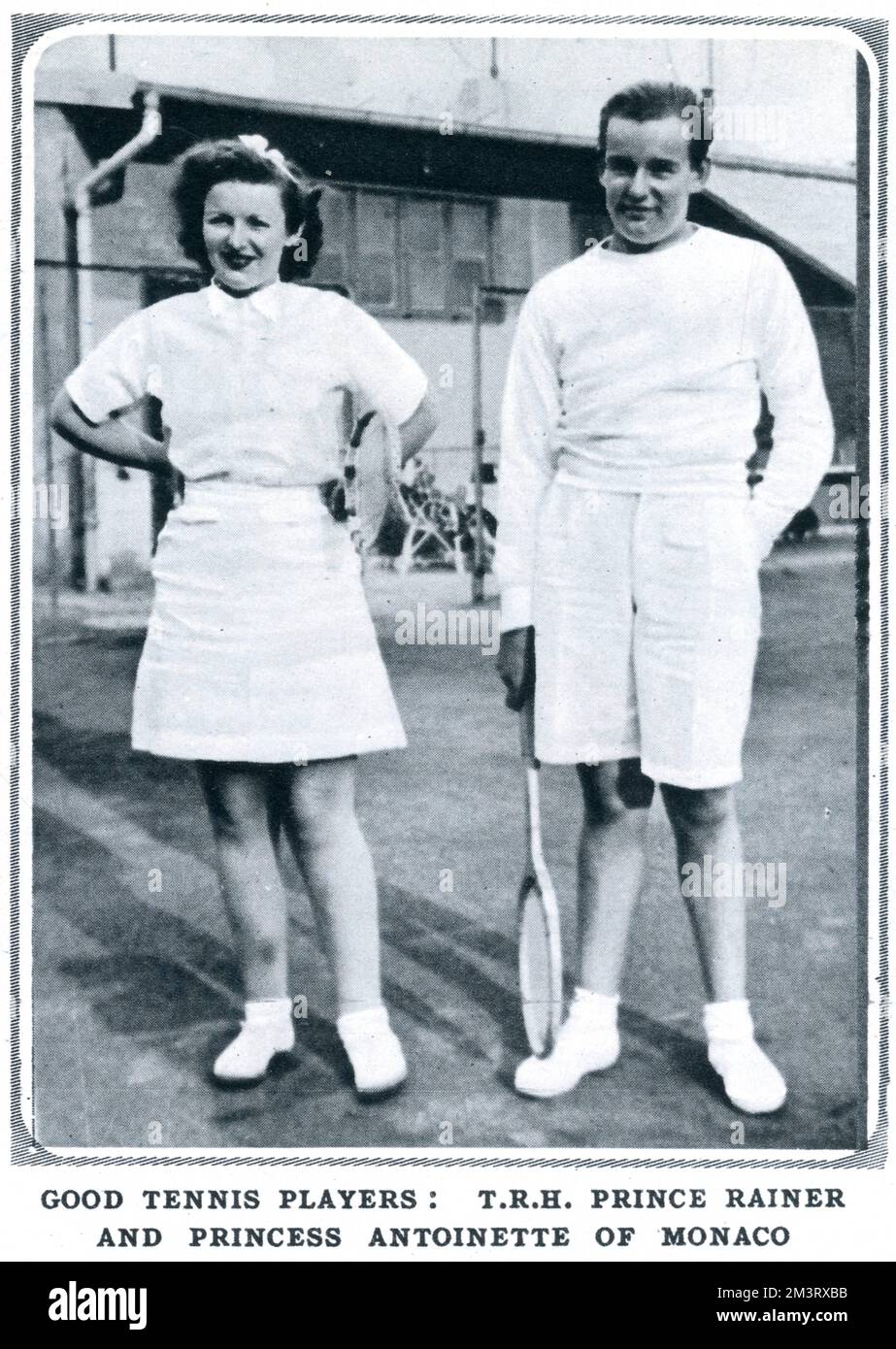 Prince Rainier and Princess Antoinette of Monaco Stock Photo - Alamy