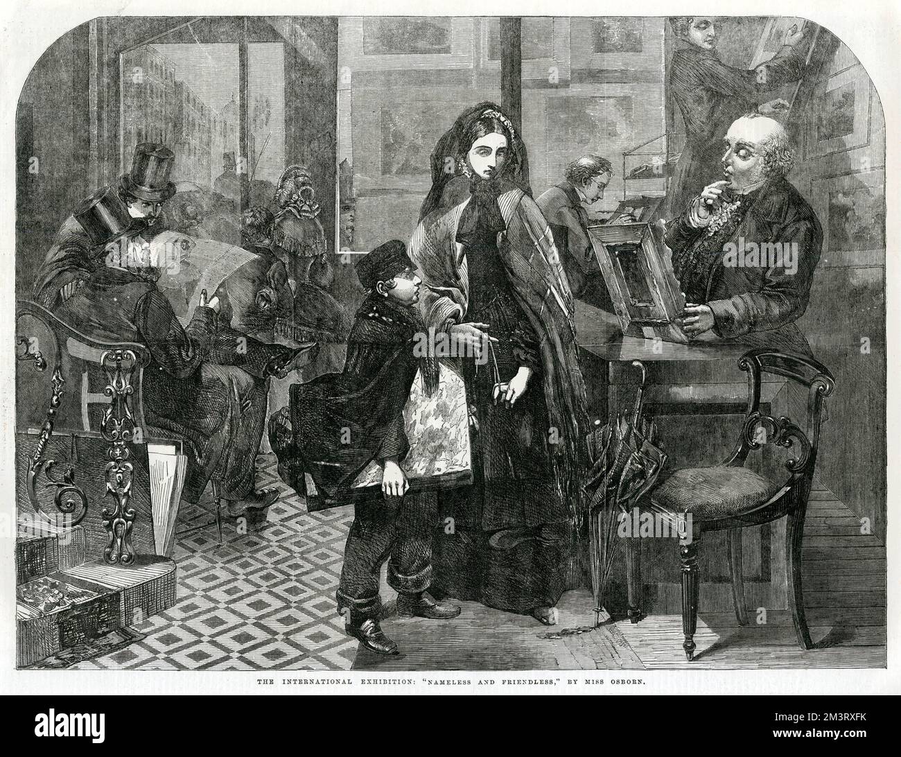 Nameless and Friendless by Emily Mary Osborn Stock Photo - Alamy