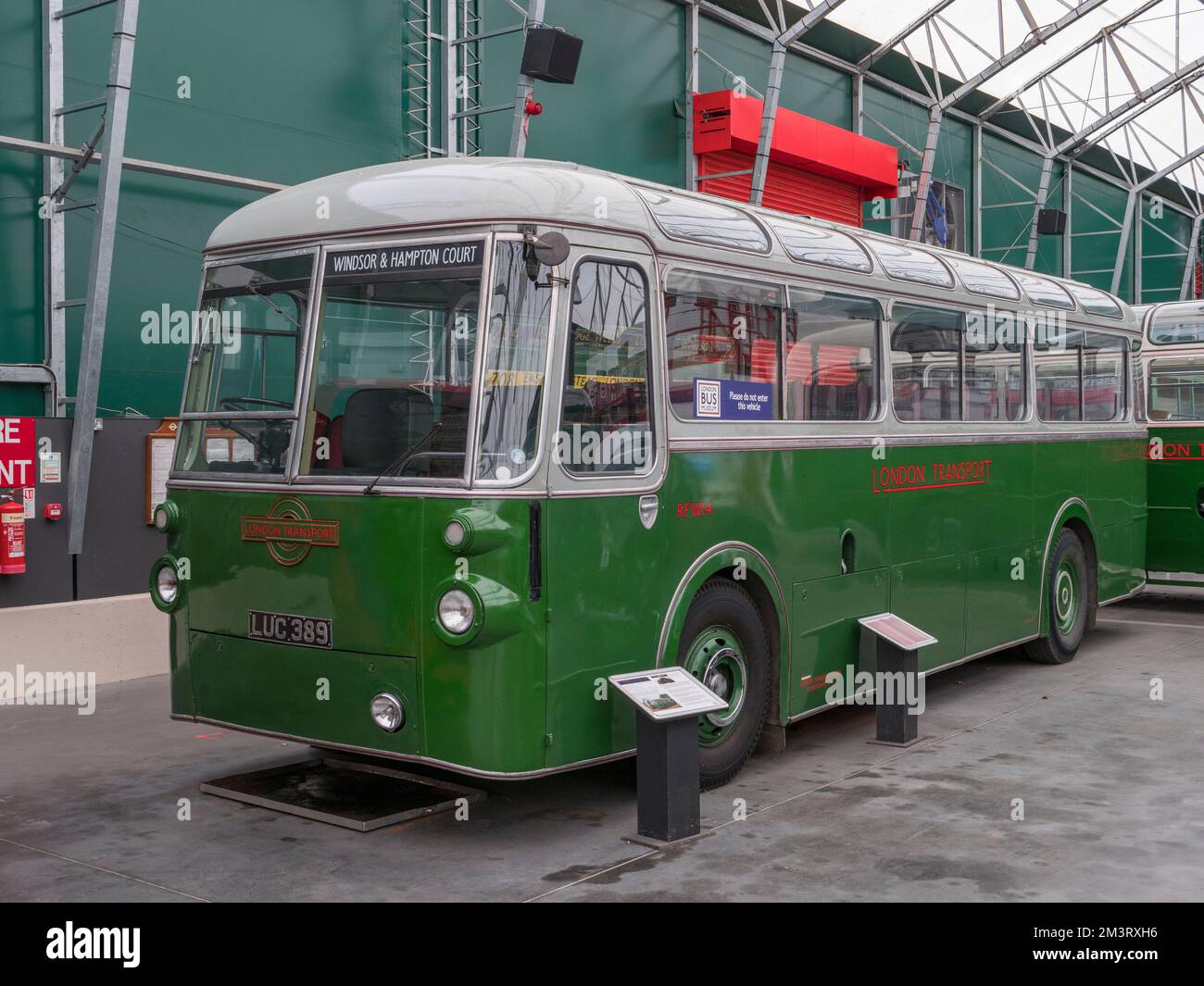 An AEC Regal IV non-standard coach in the London Bus Museum, part of ...