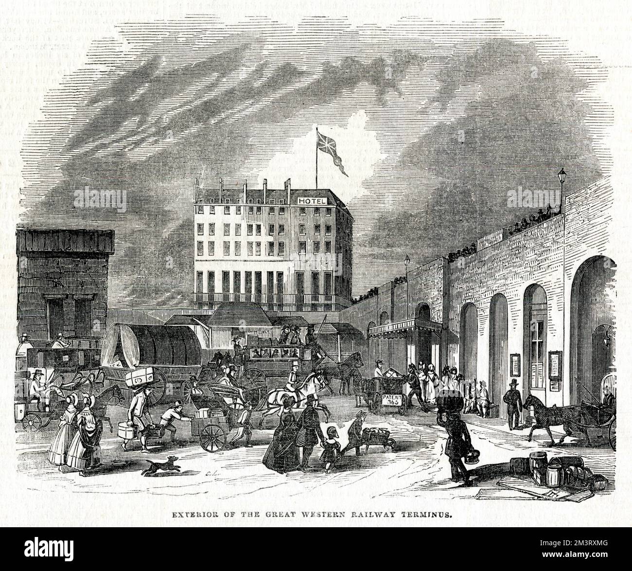 Paddington, Great Western Railway Station, London 1843 Stock Photo - Alamy