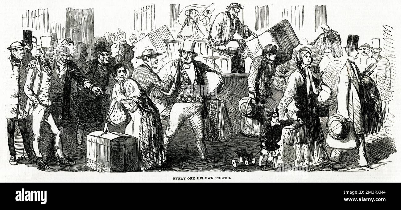 Great Cab Strike, London 1853 Stock Photo - Alamy