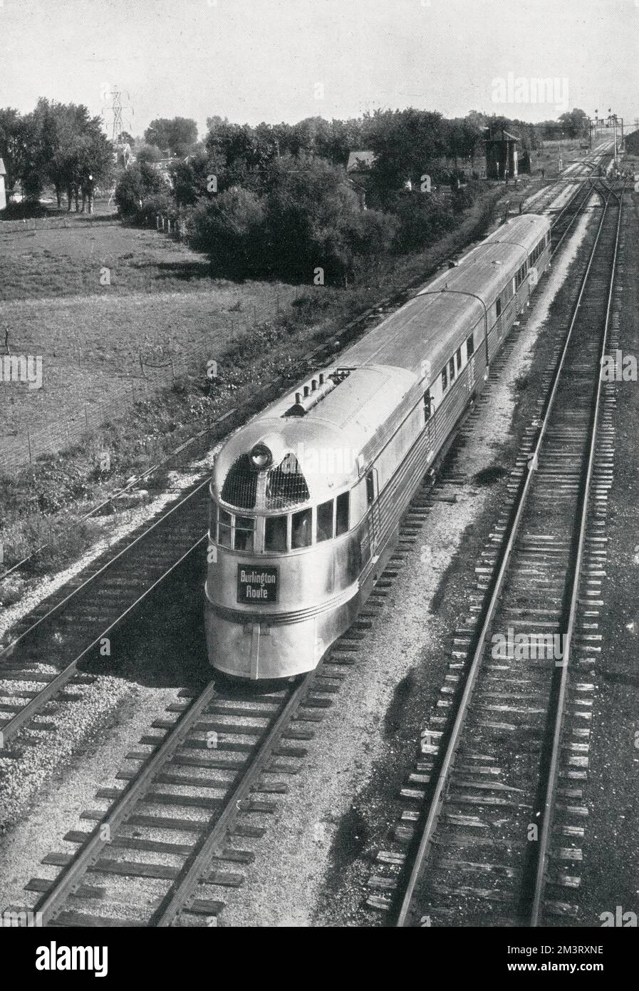 The Zephyr of the Chicago, Burlington and Quincy Company. Date: 1935 ...