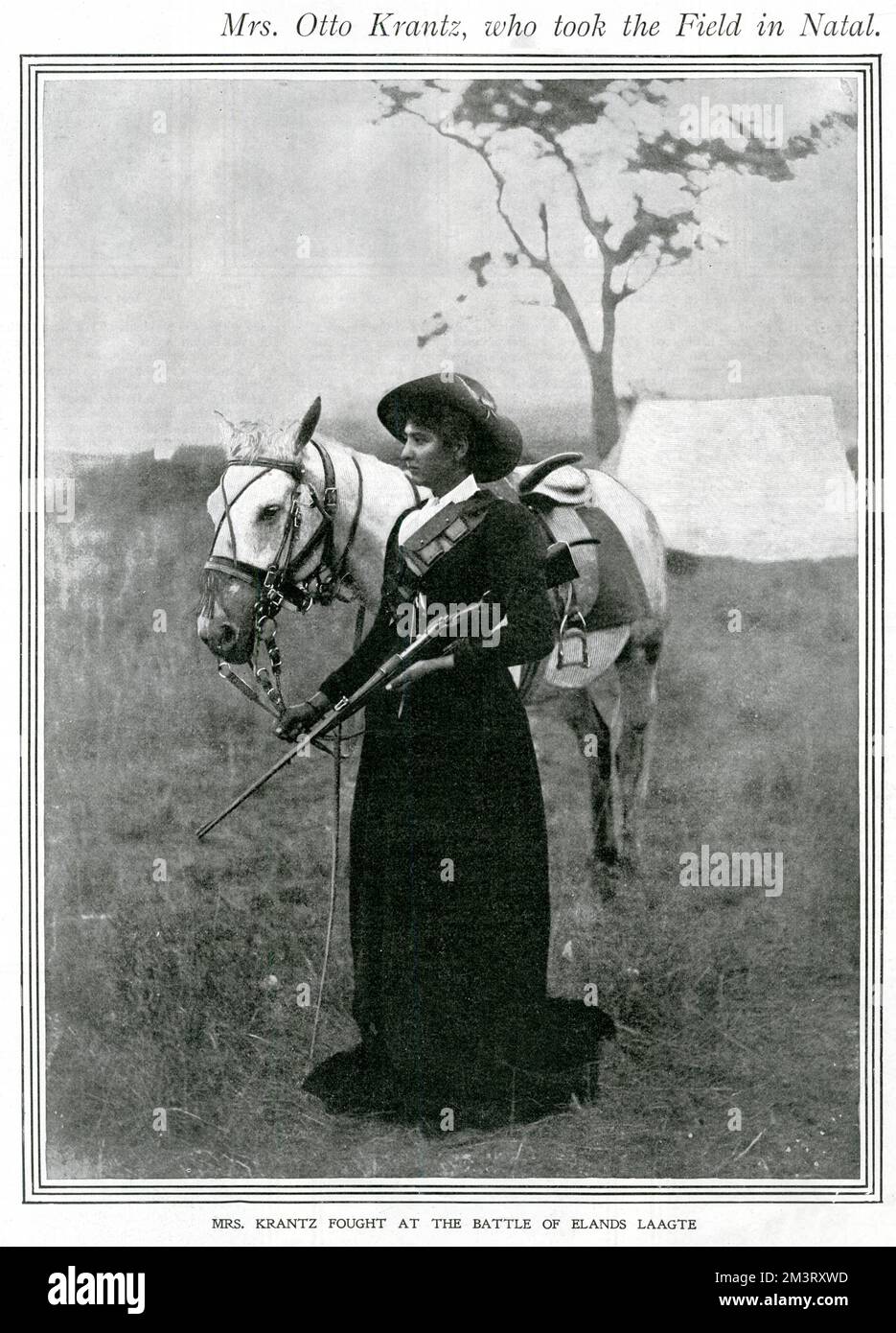 South African female soldier in the Boer War 1900 Stock Photo - Alamy
