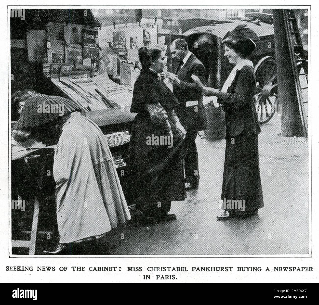 Christabel Pankhurst self-exiled in Paris 1912 Stock Photo - Alamy