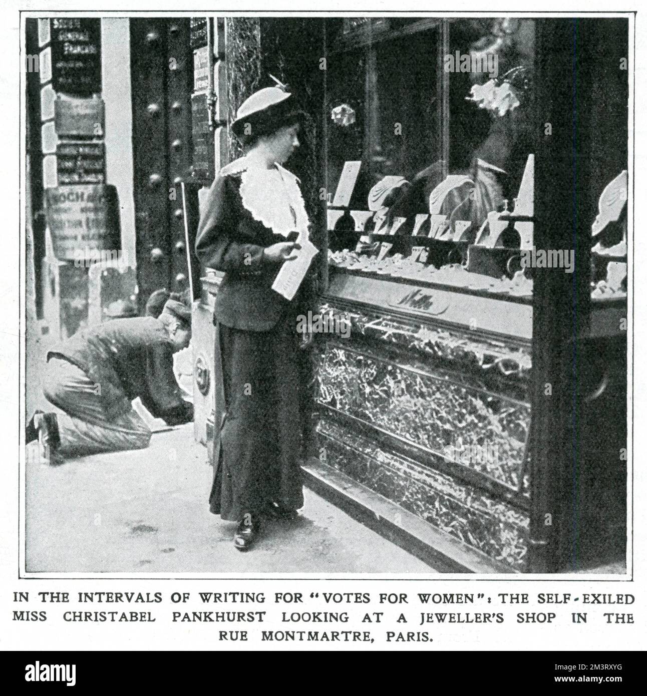 Christabel Pankhurst self-exiled in Paris 1912 Stock Photo - Alamy