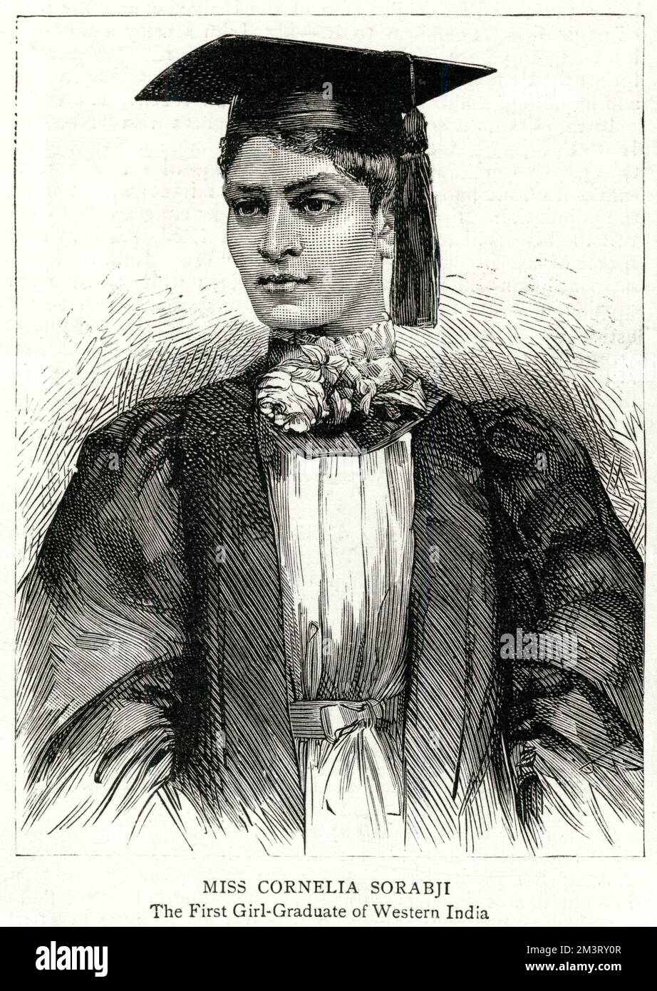 Cornelia Sorabji in her graduation hat, after becoming the first female ...