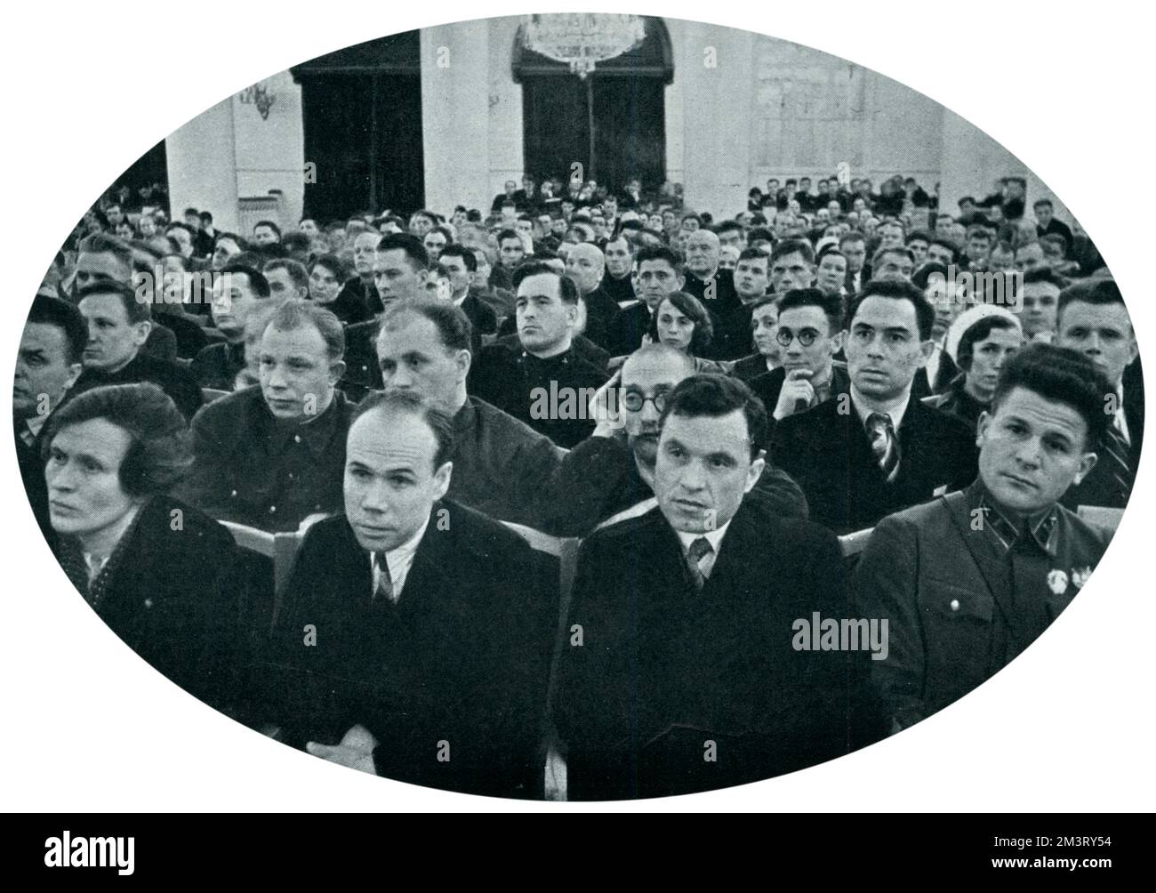 Meeting of the Communist party in Moscow, Sept 1939 Stock Photo - Alamy