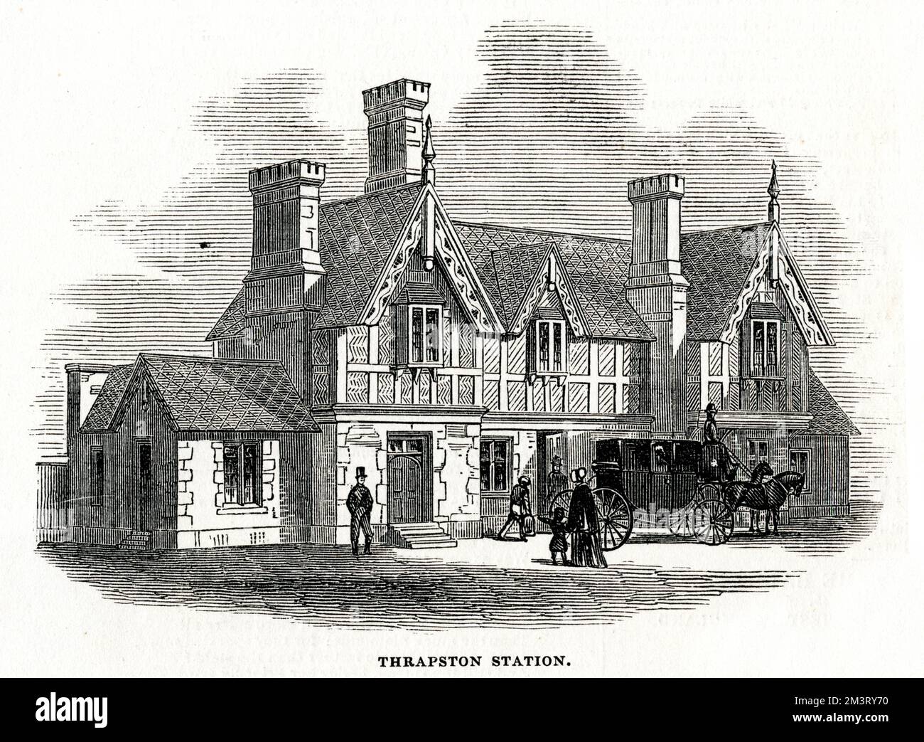 Thrapston Bridge Street railway station, Northamptonshire Stock Photo ...